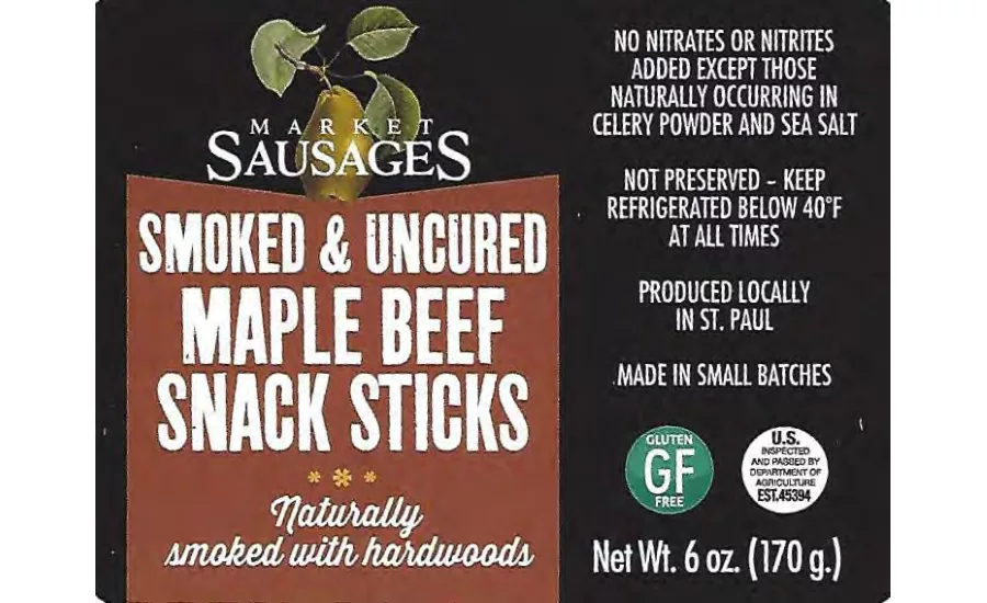 CM&R Inc. recalls beef stick products due to misbranding and undeclared ...