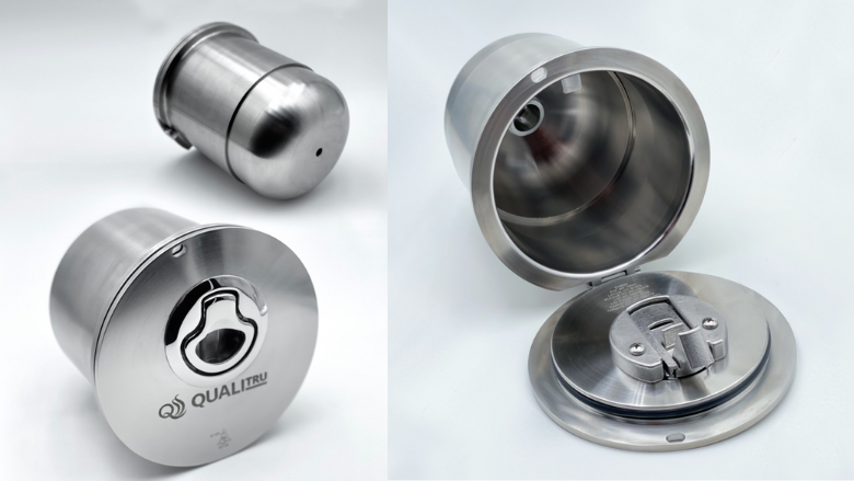 Adjustable Tanker Port With Security Lid for Sampling in Dairy, Liquid ...