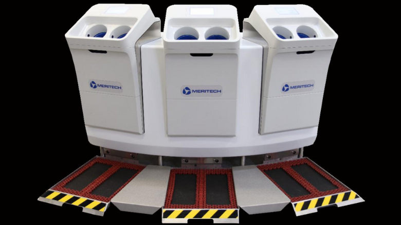 New Meritech Sole Clean Low-Moisture Automated Footwear Sanitizing Pan ...