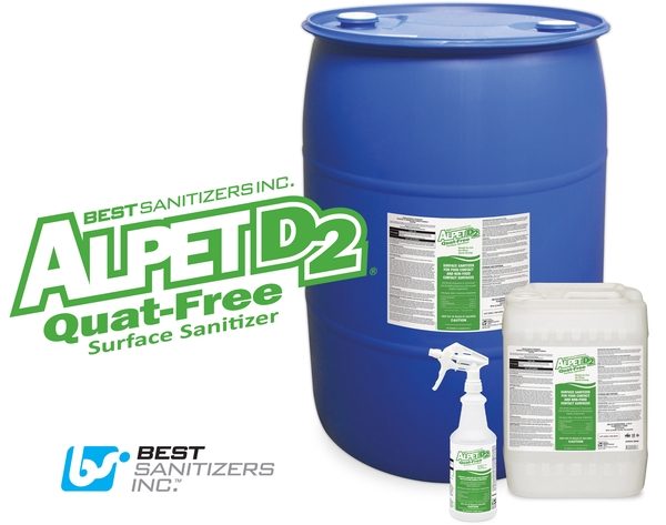 Best Sanitizers, Inc. Introduces New Alpet D2 Quat-Free Surface Cleaner ...